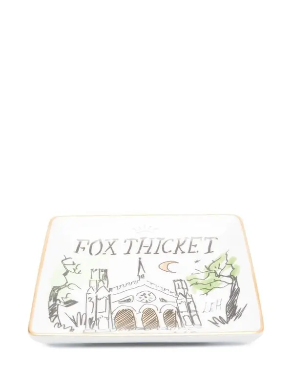 GINORI 1735 Fox Thicket Folly Tray - White