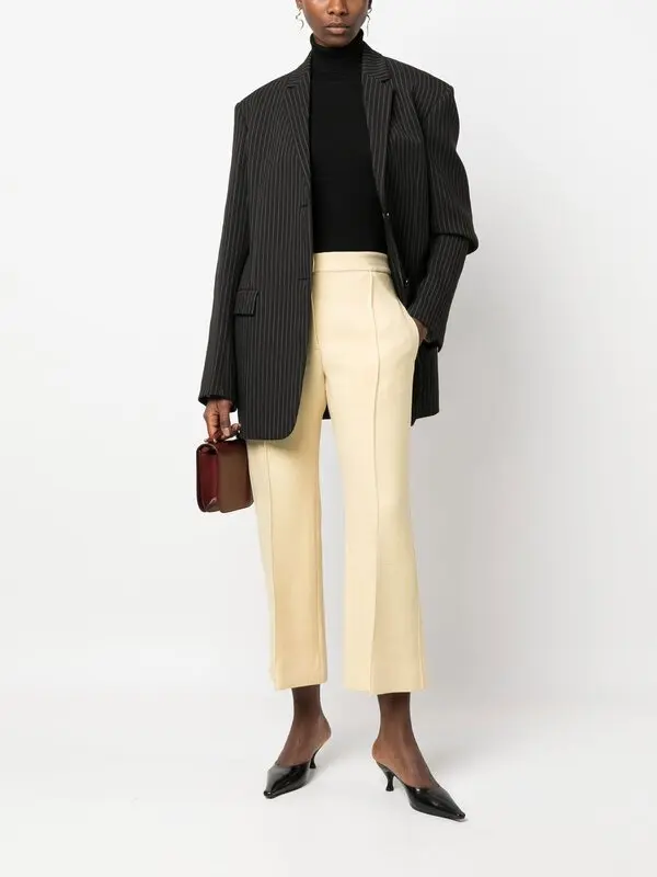 JIL SANDER Flared Cropped Trousers
