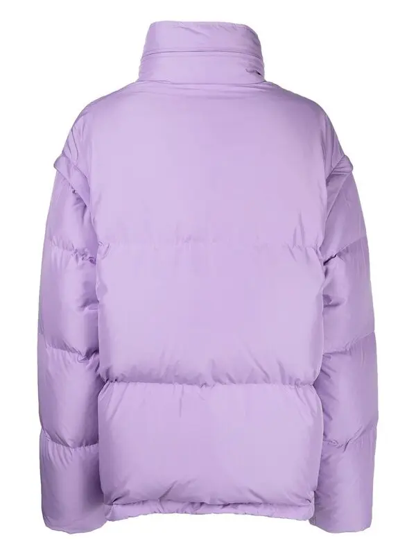 KIMHEKIM Detachable-sleeve Puffer Jacket - Purple