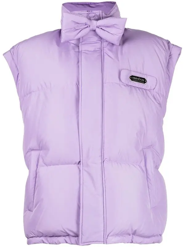 KIMHEKIM Detachable-sleeve Puffer Jacket - Purple
