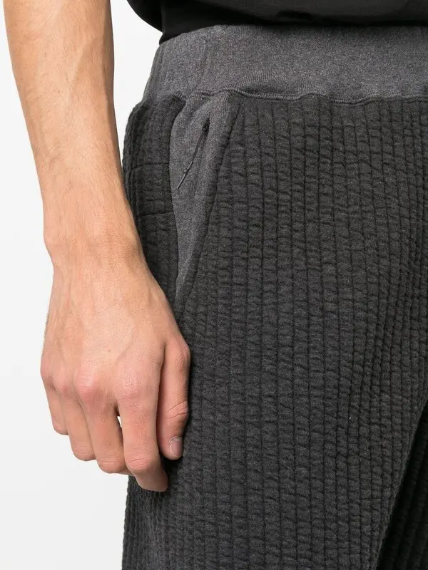 WHITE MOUNTAINEERING Ribbed Track Cotton-blend Pants - Grey