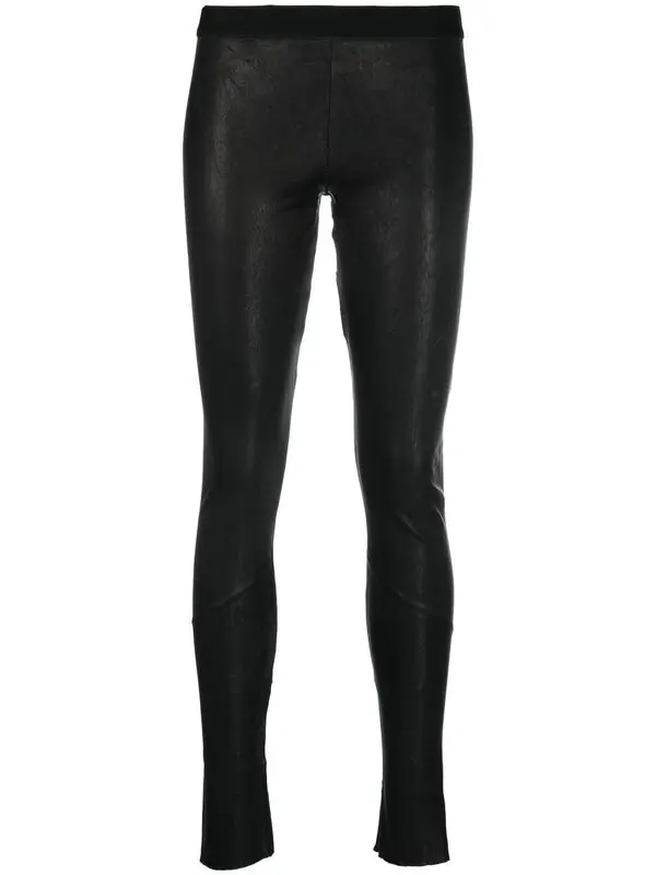 ISAAC SELLAM EXPERIENCE Low-rise Leather Leggings