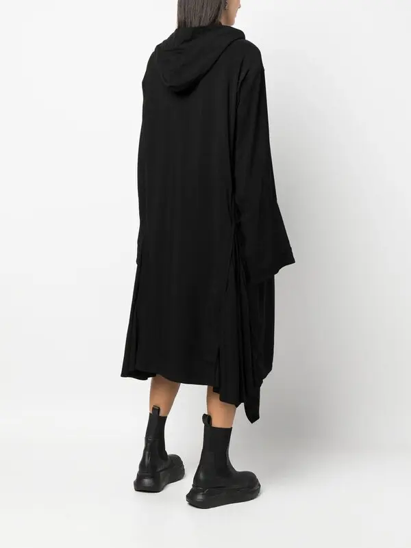 Yohji Yamamoto Asymmetric Hooded Coat