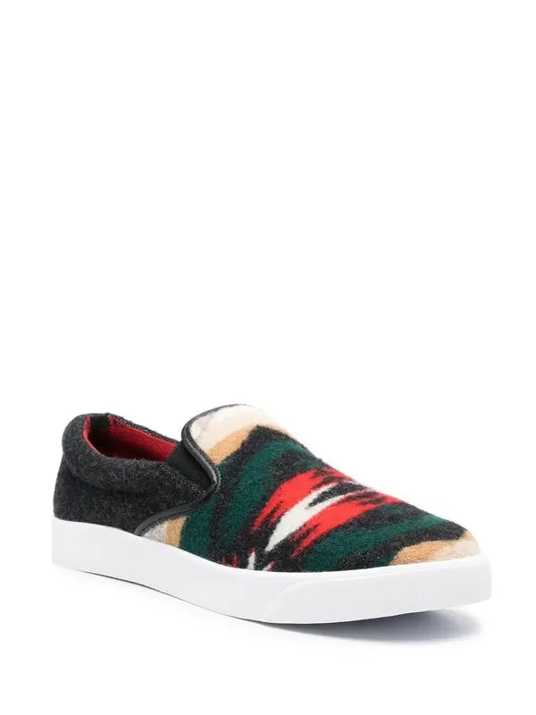 Junya Watanabe Abstract-pattern Wool Sneakers