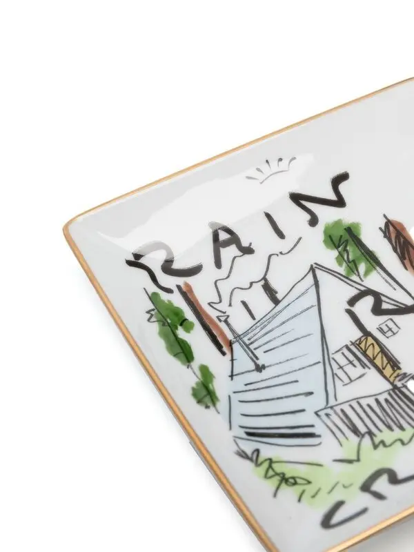 GINORI 1735 Rain Rock Creek Square Plate