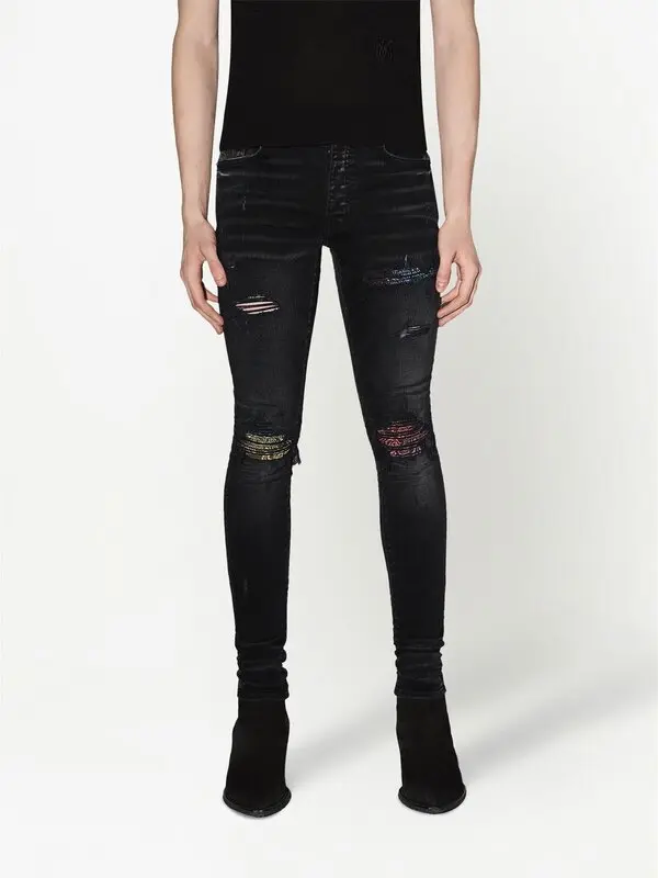 Amiri Thrasher Rainbow Paisley Jeans