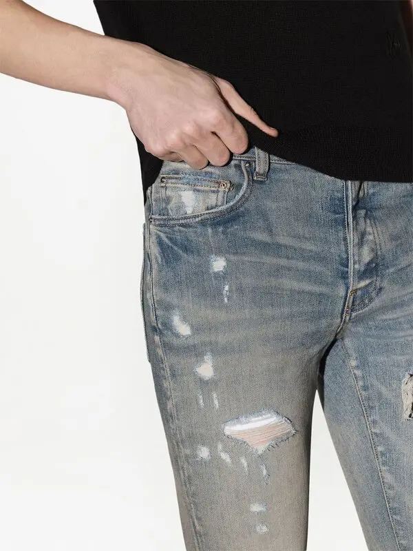 Amiri Thrasher Rainbow Paisley Jeans - Blue