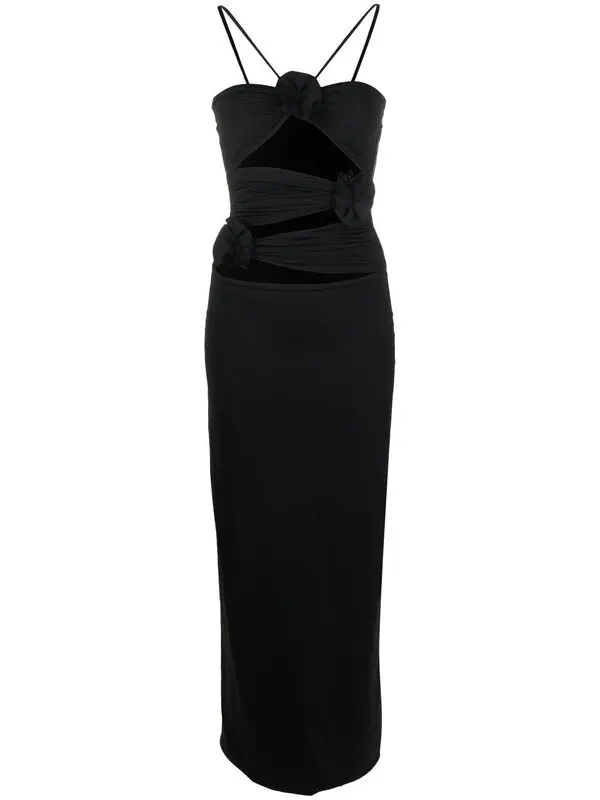 MAYGEL CORONEL Cut-out Midi Dress - Black