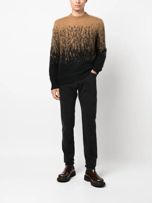 Balmain Mid-rise Straight-leg Jeans - Black