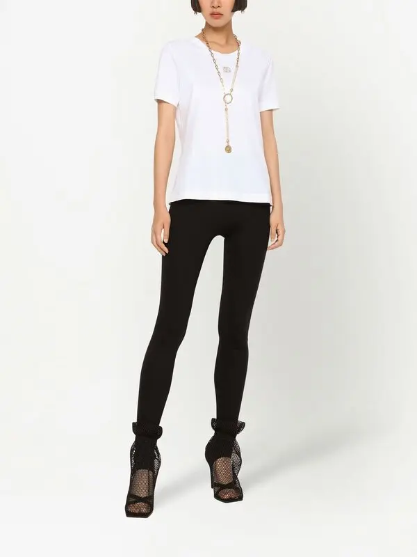 Dolce & Gabbana Crystal-embellished T-shirt - White