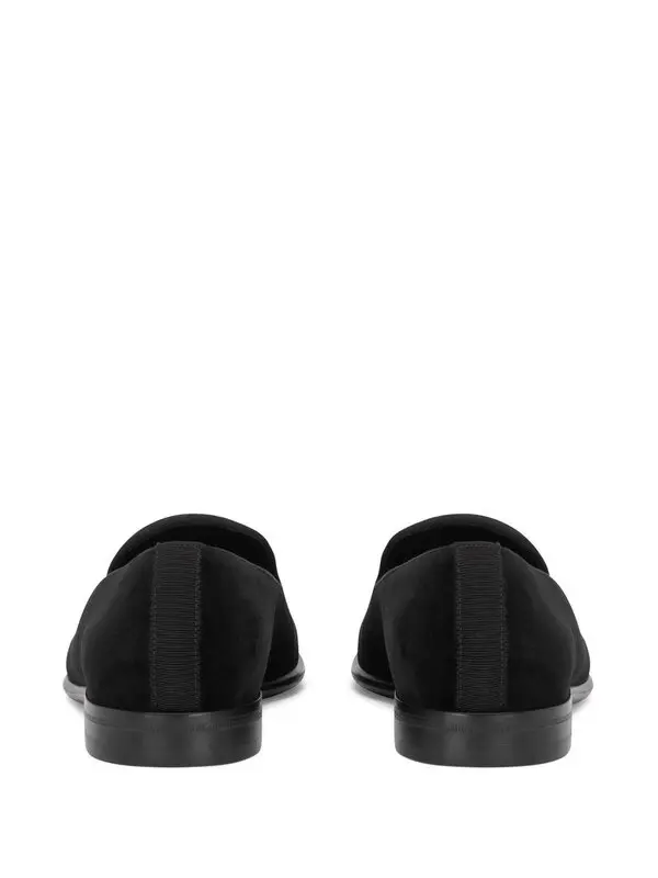 Dolce & Gabbana Embroidered Velvet Slippers