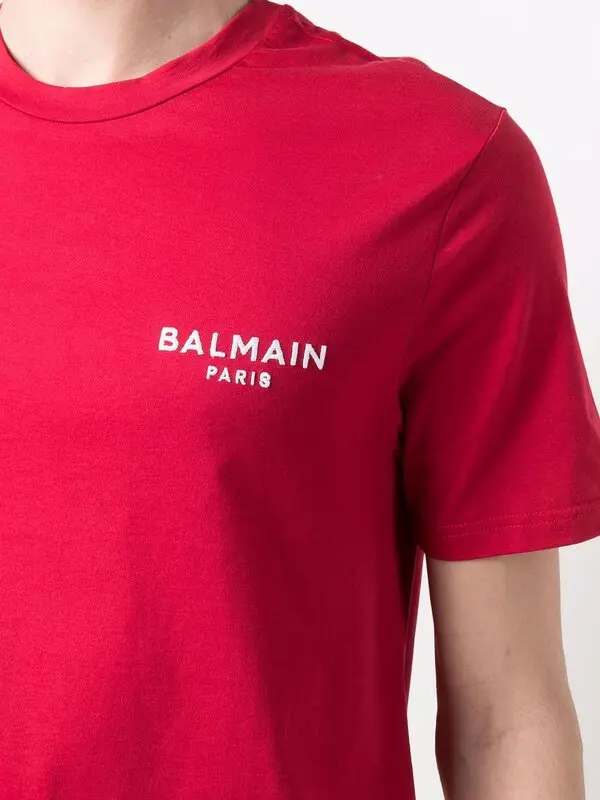 Balmain Logo-embroidered Cotton T-shirt