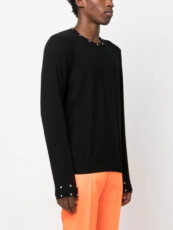 Versace Studded Crew-neck Jumper