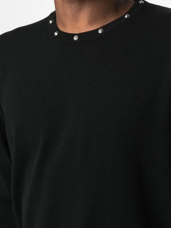 Versace Studded Crew-neck Jumper
