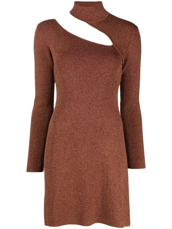 Cult Gaia Jet Cut-out Knit Dress