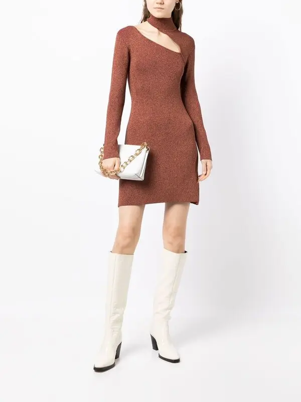 Cult Gaia Jet Cut-out Knit Dress