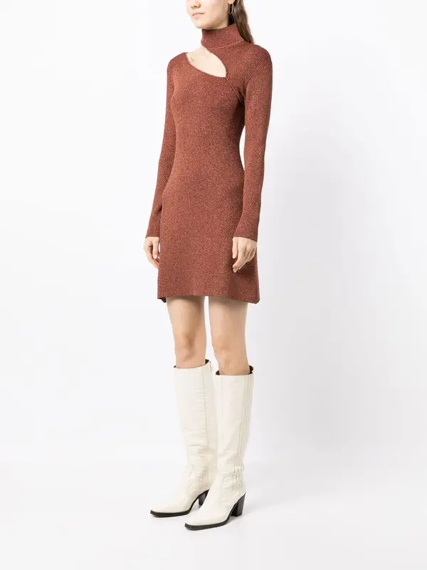 Cult Gaia Jet Cut-out Knit Dress