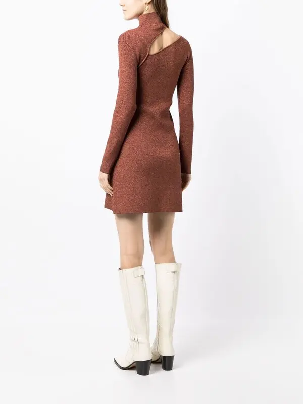 Cult Gaia Jet Cut-out Knit Dress