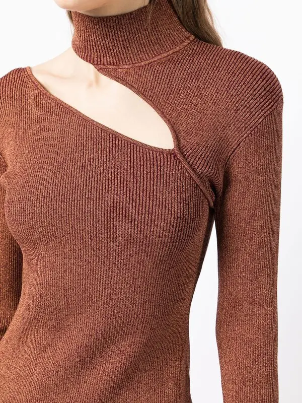 Cult Gaia Jet Cut-out Knit Dress