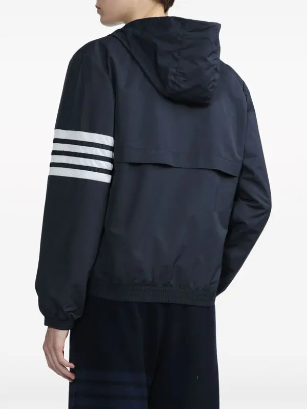 Thom Browne 4-bar Stripe Hooded Jacket - Blue
