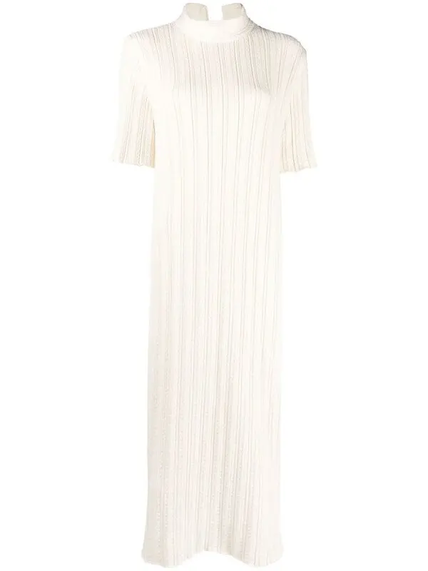 JIL SANDER Short-sleeve Ribbed-knit Dress