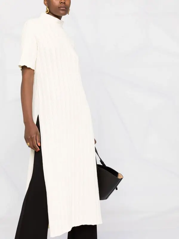 JIL SANDER Short-sleeve Ribbed-knit Dress