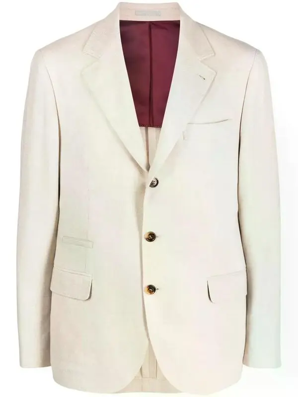 Brunello Cucinelli Single-breasted Jacket - Neutrals