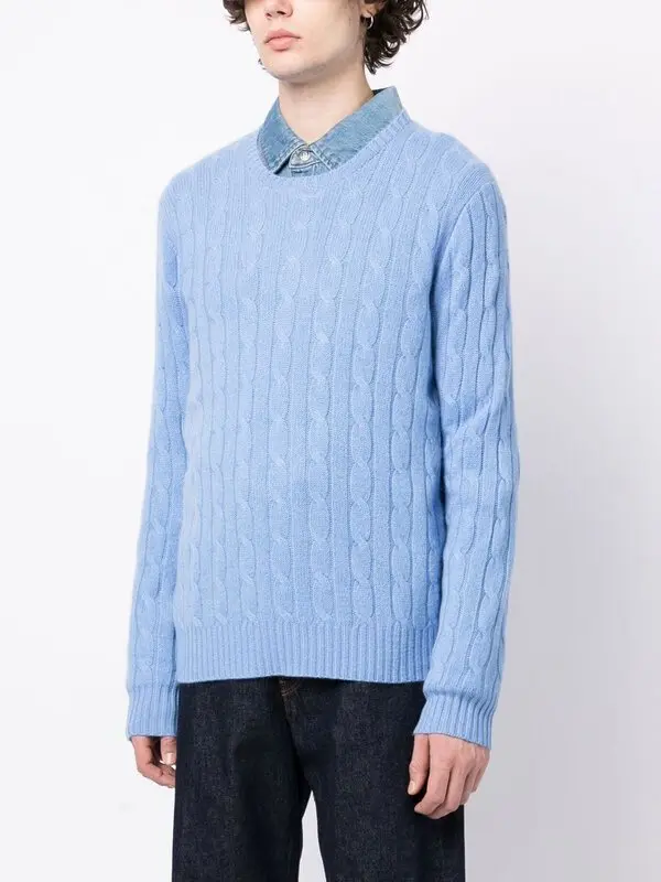 Polo Ralph Lauren Cable-knit Cashmere Jumper - Blue