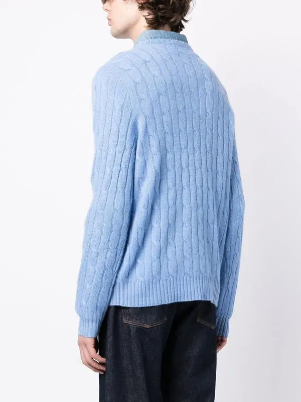 Polo Ralph Lauren Cable-knit Cashmere Jumper - Blue
