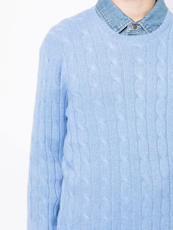 Polo Ralph Lauren Cable-knit Cashmere Jumper - Blue