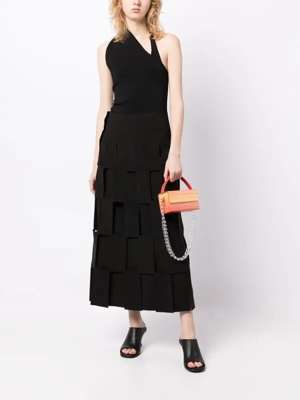 Galvan Asymmetrical Neck Sleeveless Top