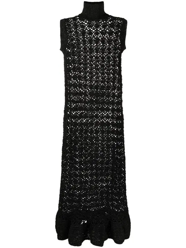 GANNI High-neck Sleeveless Dress