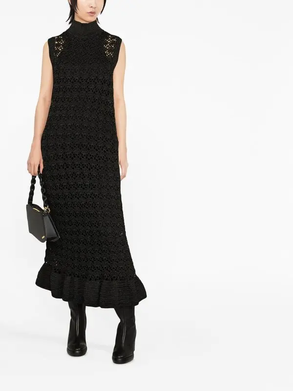 GANNI High-neck Sleeveless Dress
