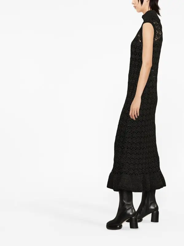 GANNI High-neck Sleeveless Dress