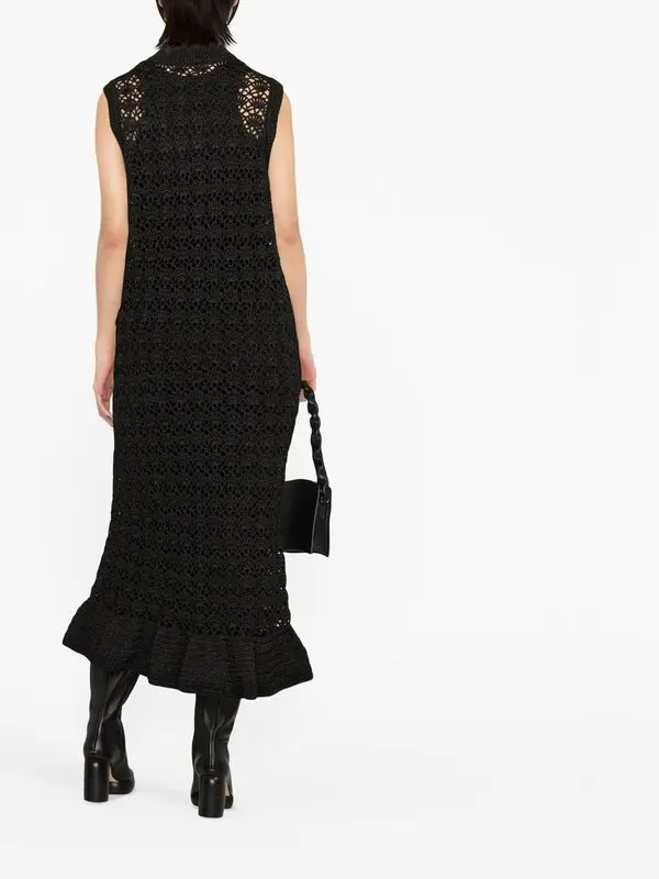 GANNI High-neck Sleeveless Dress