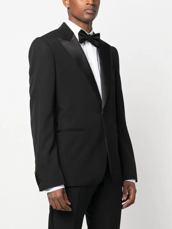 Alexander McQueen Silk Lapels Blazer