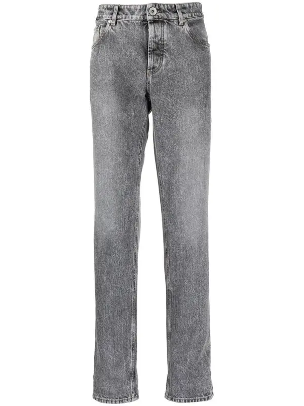 Brunello Cucinelli Straight-leg Jeans - Grey
