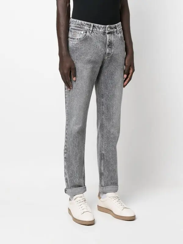 Brunello Cucinelli Straight-leg Jeans - Grey