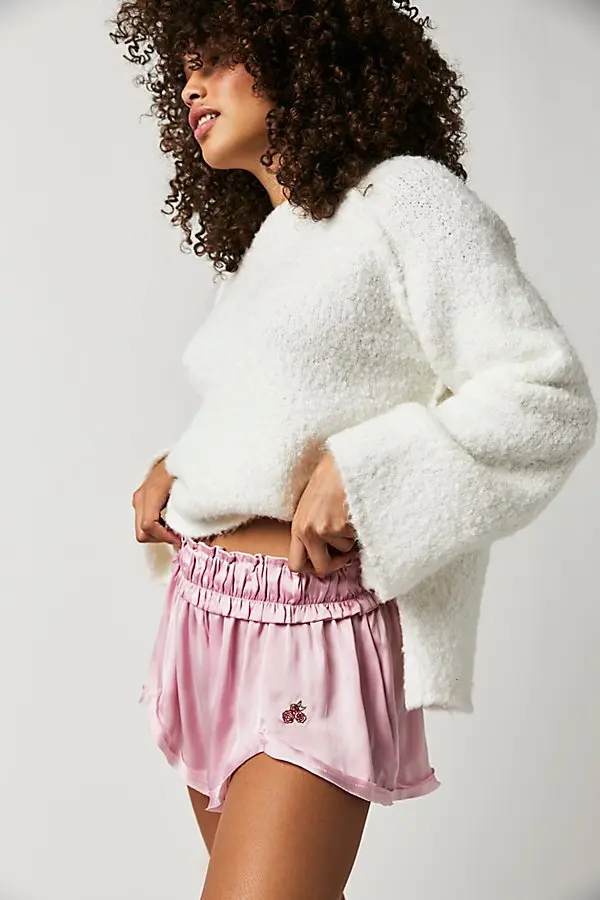 Free People Like Honey Pj Shorts - Sugar Spoonful
