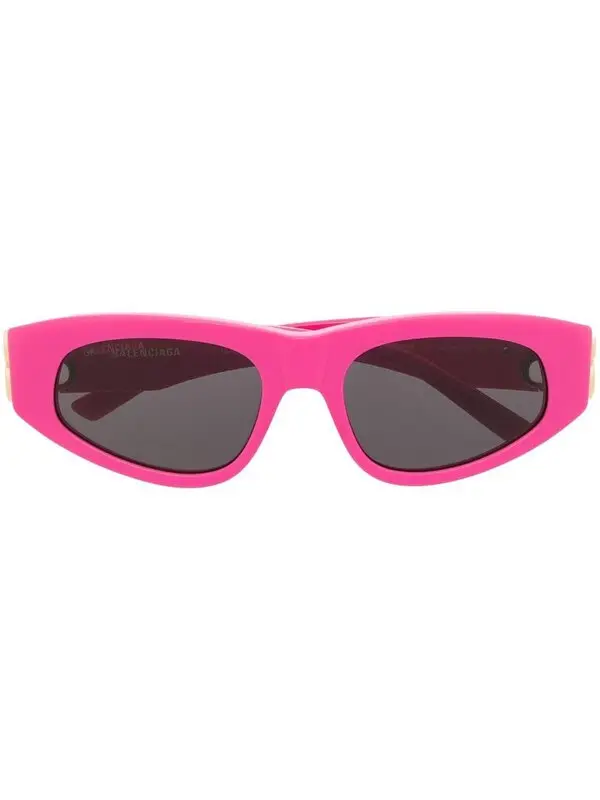 Balenciaga Logo-plaque Cat-eye Sunglasses - Pink