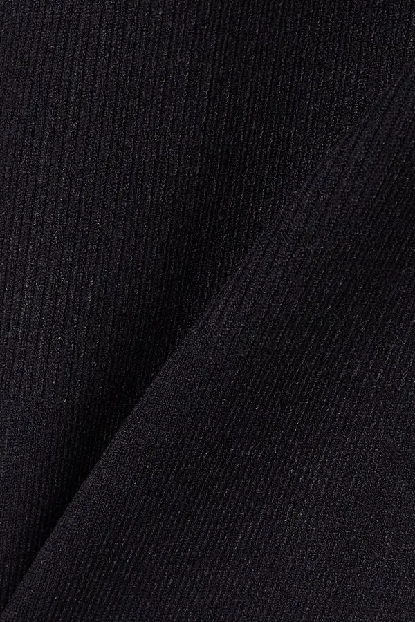 Victoria Beckham Vb Body Ribbed Stretch-knit Midi Skirt