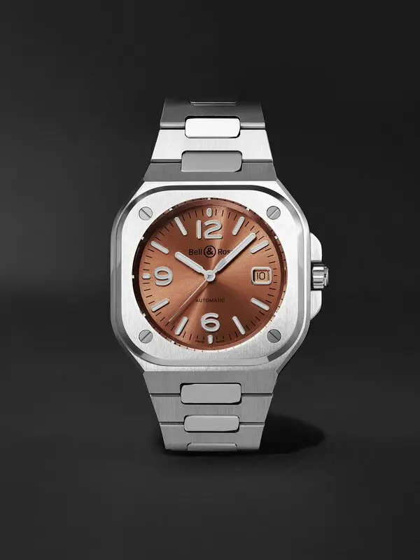BELL & ROSS Br 05 Automatic Stainless Steel Watch - Brown