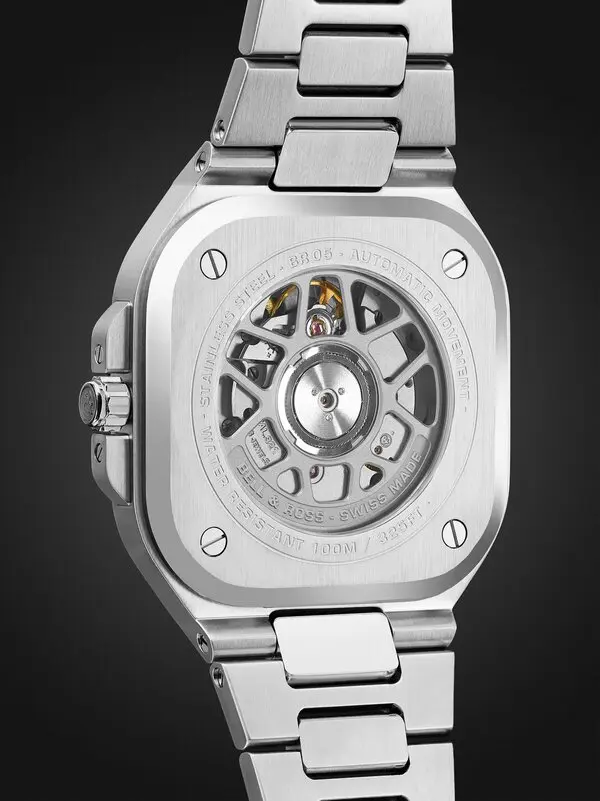 BELL & ROSS Br 05 Automatic Stainless Steel Watch - Brown