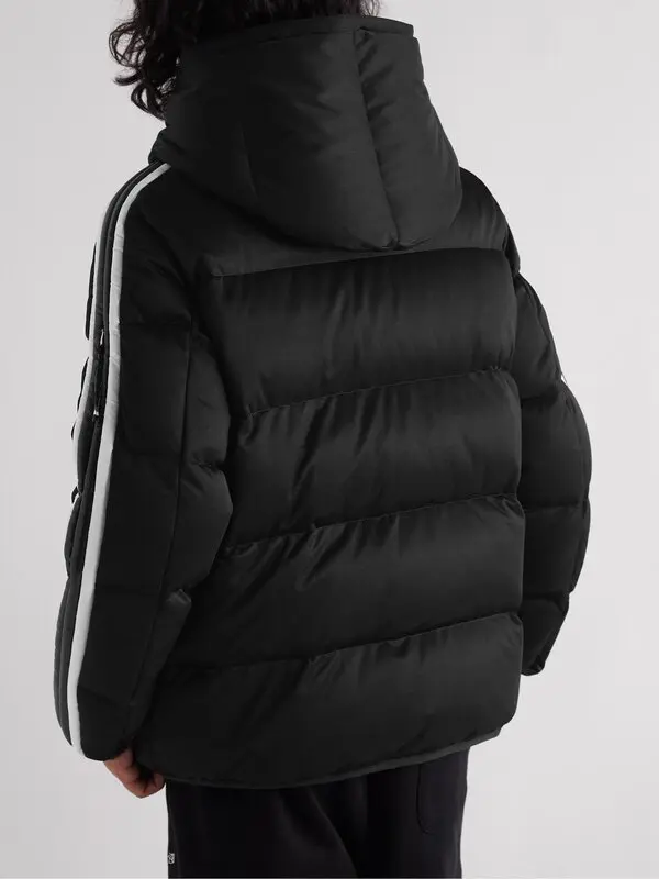 Moncler Sanbesan Shell-trimmed Quilted Tech-jersey Hooded Down Jacket