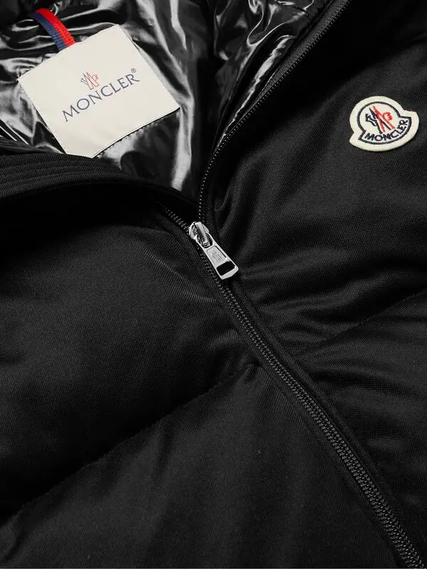 Moncler Sanbesan Shell-trimmed Quilted Tech-jersey Hooded Down Jacket