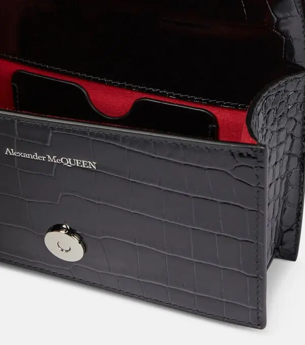 Alexander McQueen Jewelled Satchel Small - Black