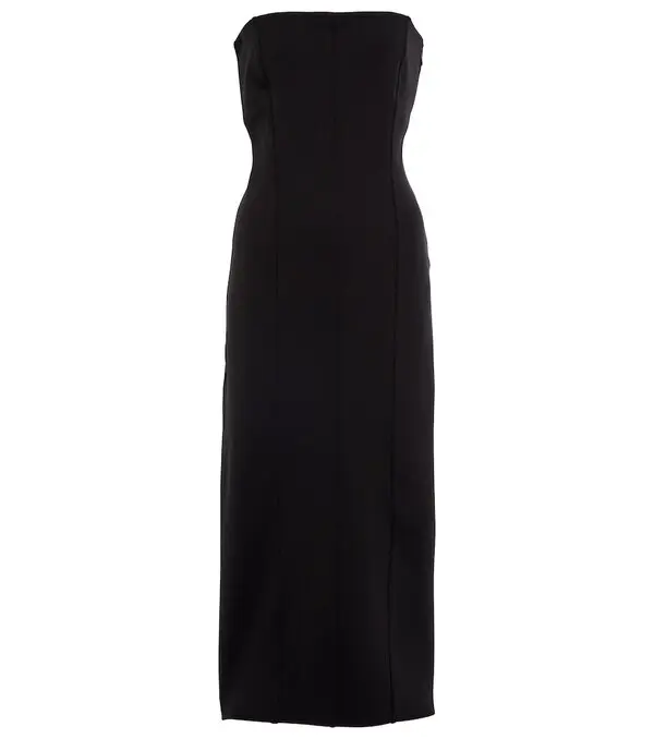 THE ROW Strapless Midi Dress
