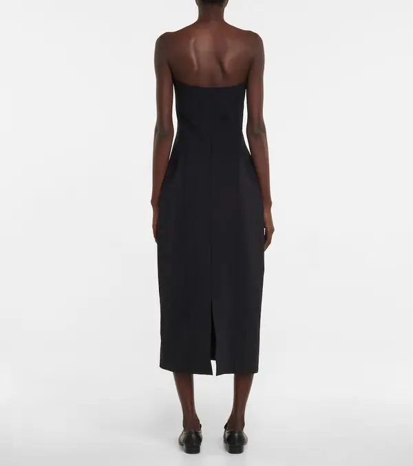 THE ROW Strapless Midi Dress