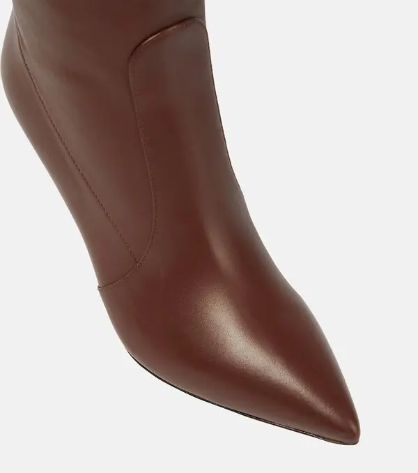 GIANVITO ROSSI Hansen 85 Knee-high Leather Boots - Brown