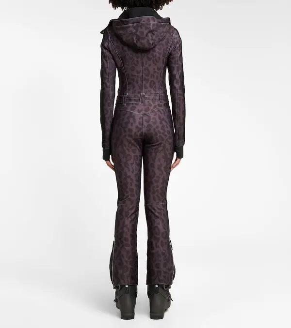 JETSET Magic Ghoster Leopard-print Ski Suit - Black